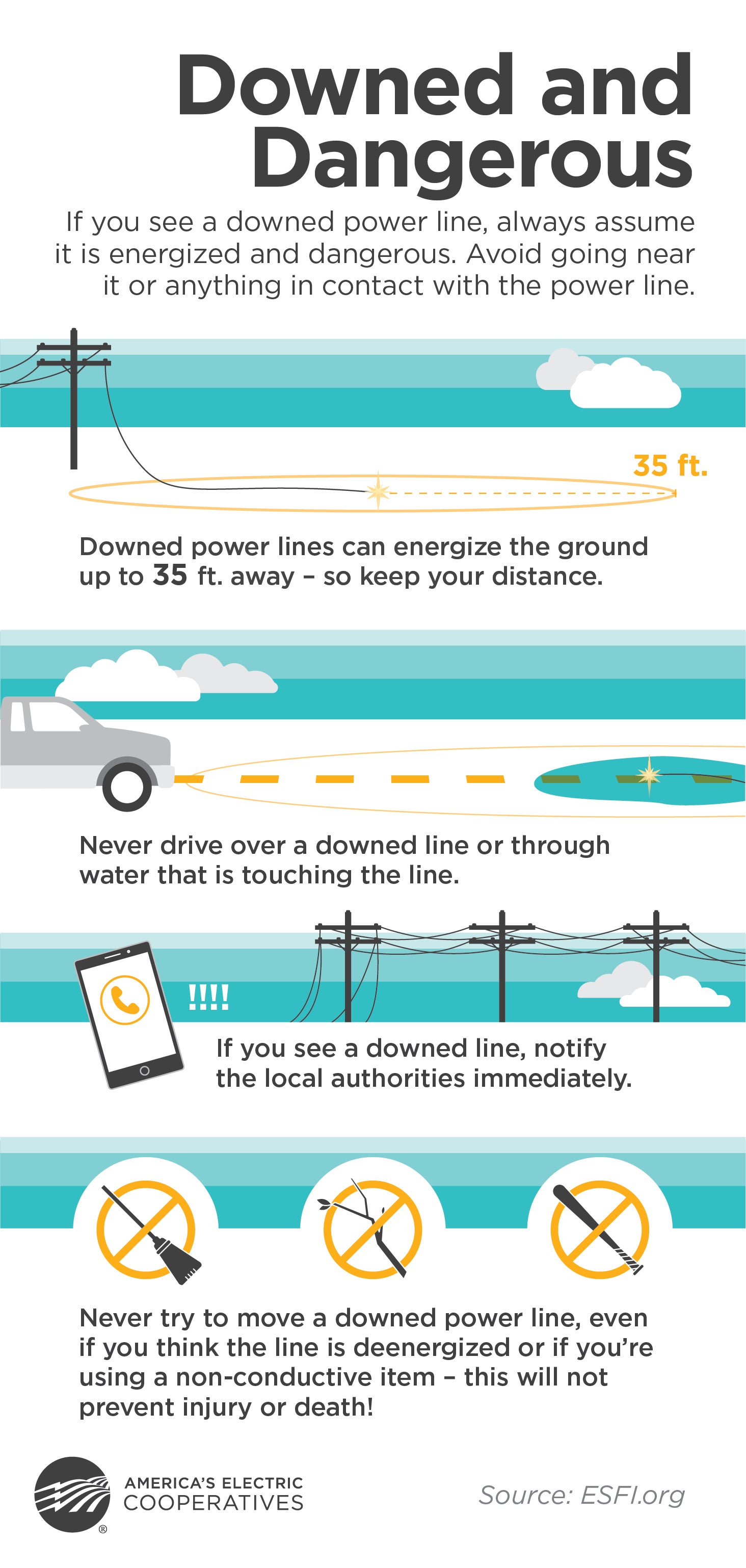 Stay Clear of Downed Power Lines | Dairyland Power Cooperative